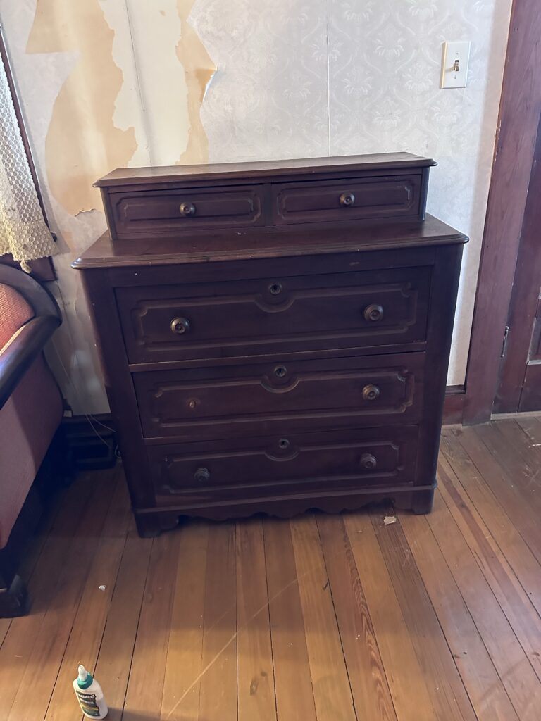 Step Back Chest of Drawers with Glove Drawers - Poplar Grove Farm